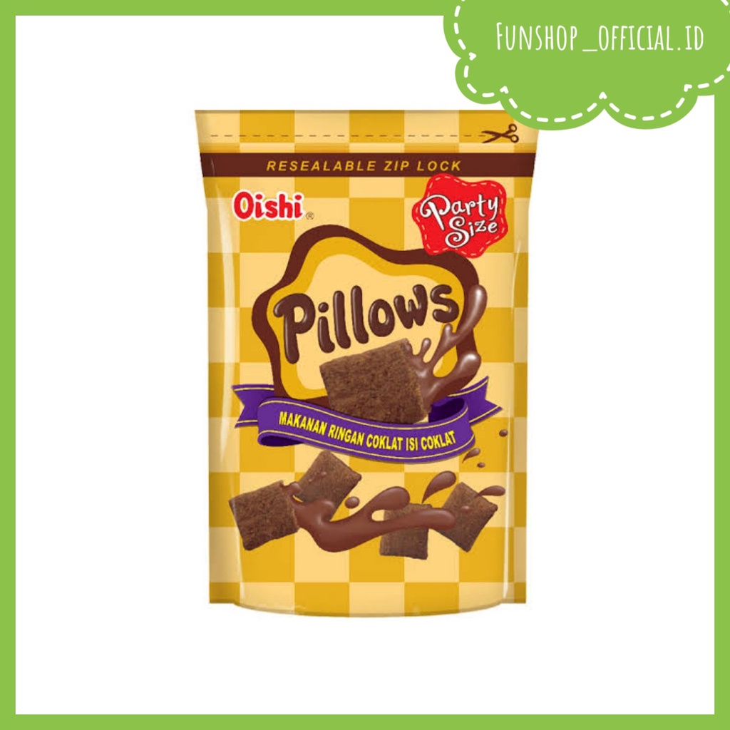 Jual OISHI PILLOWS COKLAT - DURIAN - KEJU - UBI - COCOPANDAN 130GR ...