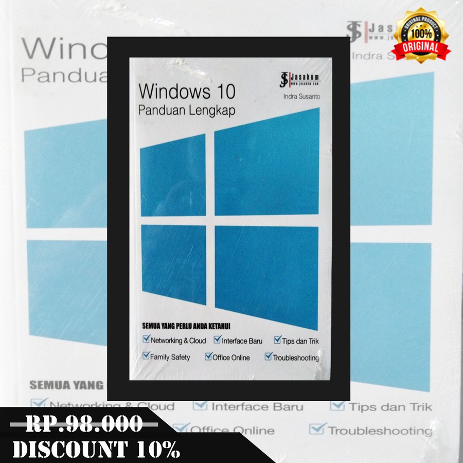 Jual TERMURAH BUKU WINDOWS 10 PANDUAN LENGKAP INDRA SUSANTO | Shopee Indonesia