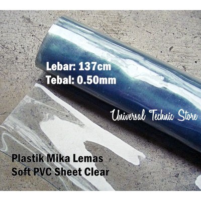 Jual Plastik Mika Lentur PVC Bening Lebar 137cm Tebal 0,50mm | Shopee Indonesia