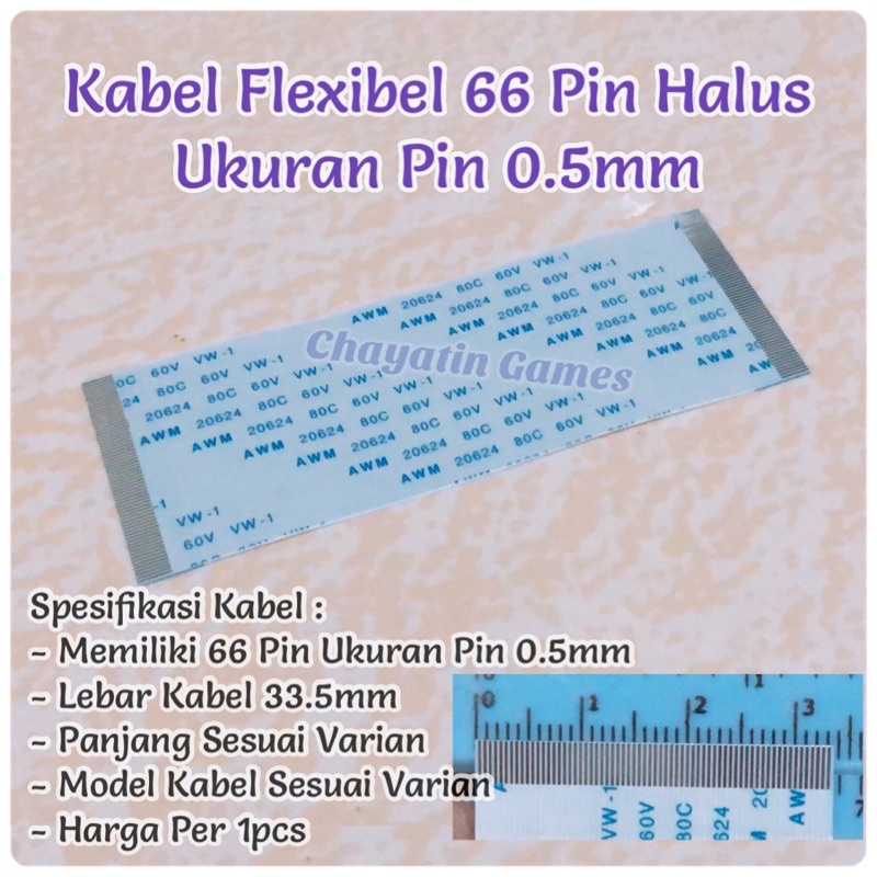 Jual Kabel Flexibel 66 Pin Halus Model & Panjang Sesuai Varian Ukuran ...