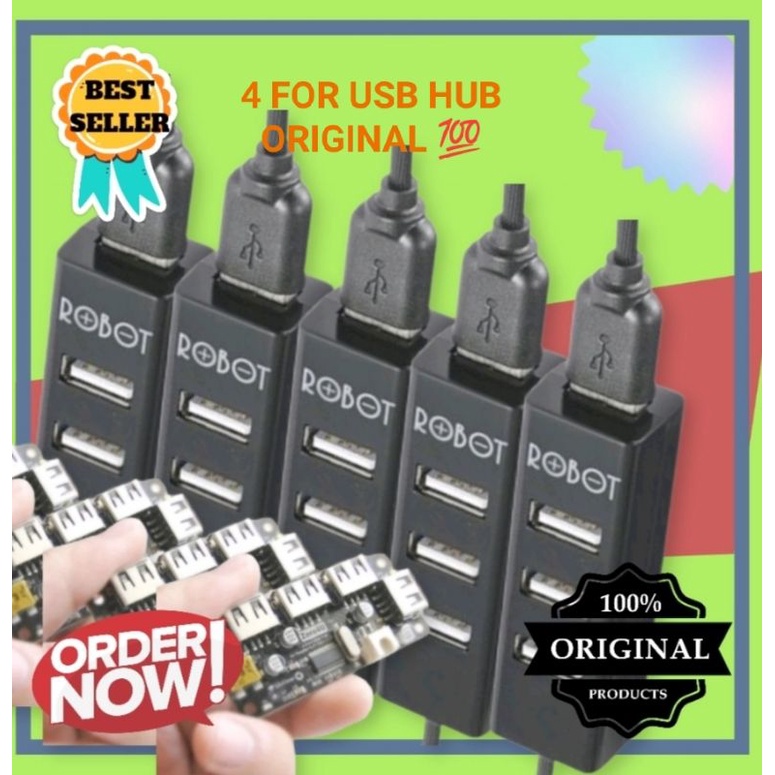 Jual 4 FOR USB HUB ROBOT ORIGINAL 100% | Shopee Indonesia