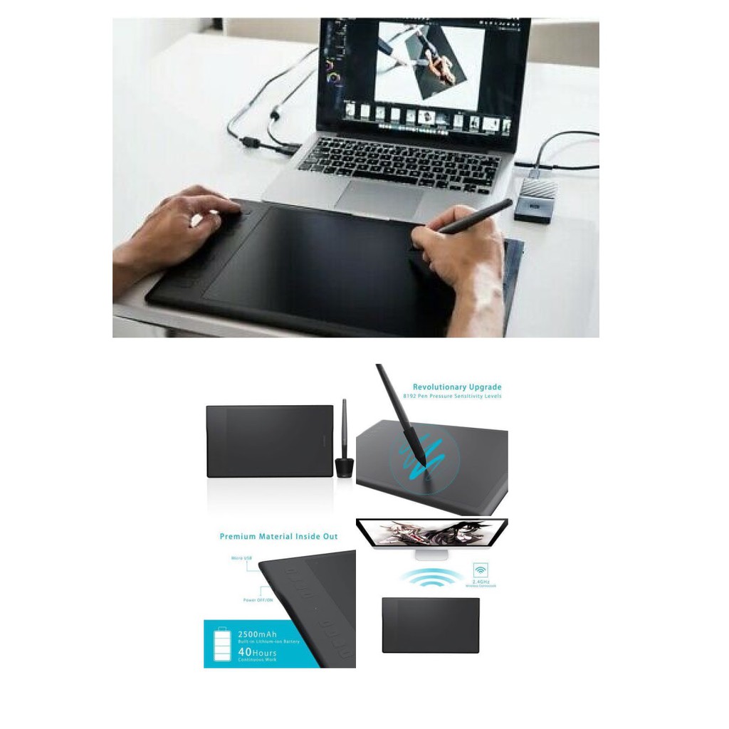 Jual Wireless Digital Graphic Design Drawing Pen Tablet fro PC Laptop ...