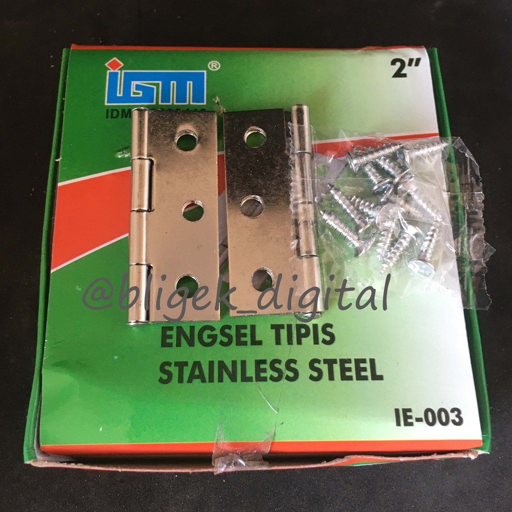 Jual Engsel tipis / kupu stainless steel 2 / 2.5 / 3 inch IGM | Shopee ...