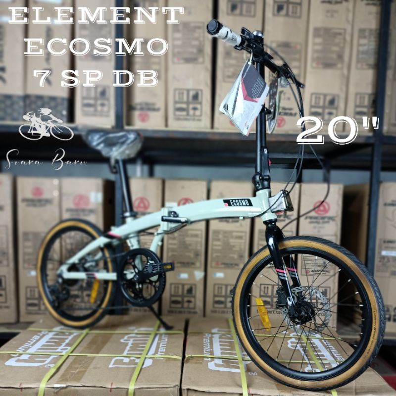 Jual SEPEDA LIPAT ELEMENT ECOSMO 7 SPEED 20" DISC BRAKE | Shopee Indonesia