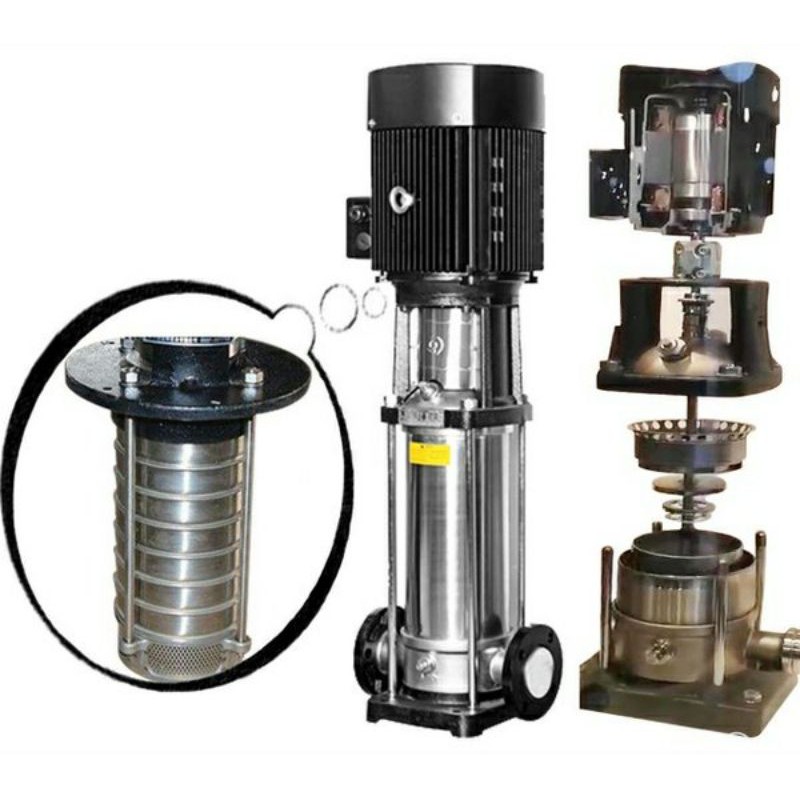 Jual Pompa air Booster CDLF 8-12 4kw 5,5hp 3phase pompa air Multi-stage ...