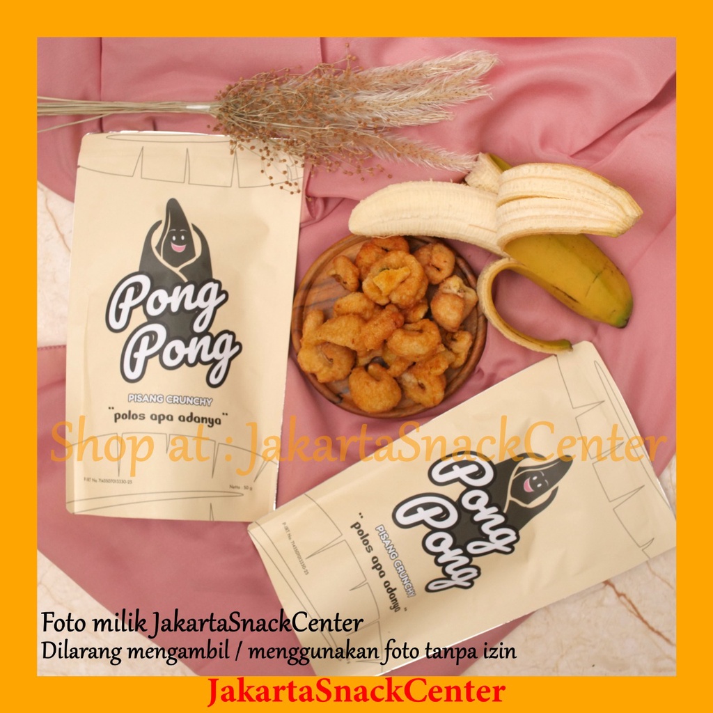 Jual PISANG PONGPONG CRUNCHY KRIUK GARING | PONG PONG SNACK CEMILAN ...