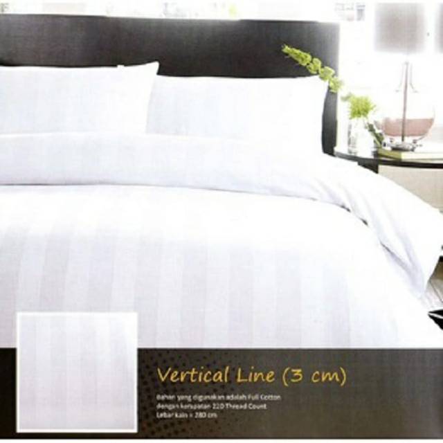 Jual Sprei bahan Dobby, sprei hotel, putih line, putih emboss, sarung ...