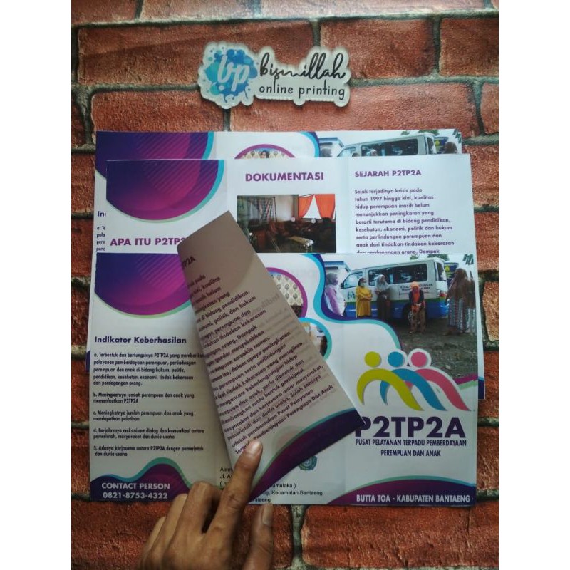 Jual Cetak brosur leaflet uk.A4/F4 2sisi (min 100lbr) | Shopee Indonesia