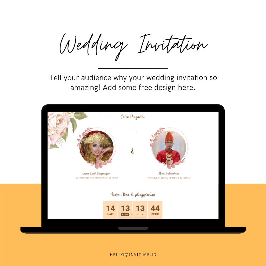 Jual Undangan Digital Website premium modern design | Shopee Indonesia