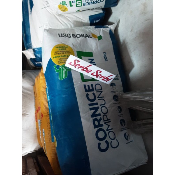 Jual [/KG CORNICE]Tepung gypsum gypsun gipsum cornis cornice putih ...