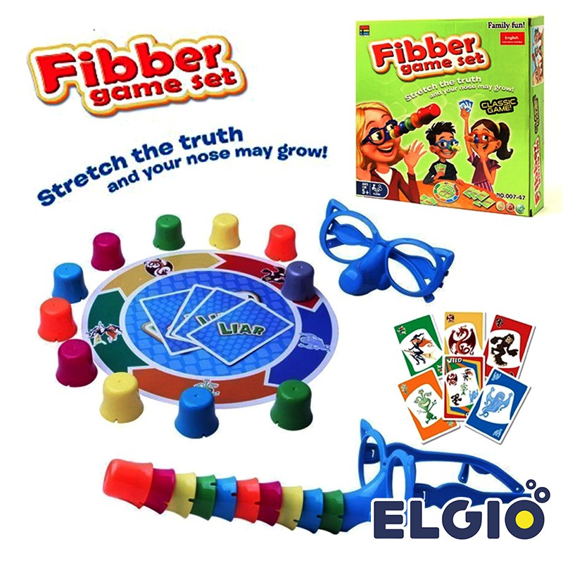 Jual ELGIO - Fibber Game Set Mainan Pinochio Liar Board Game Family Fun ...