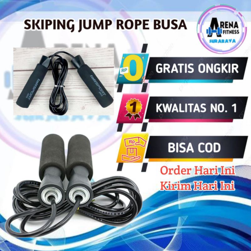 Jual skiping roop jump Busa 5 varian warna skipping busa Skiping jump ...