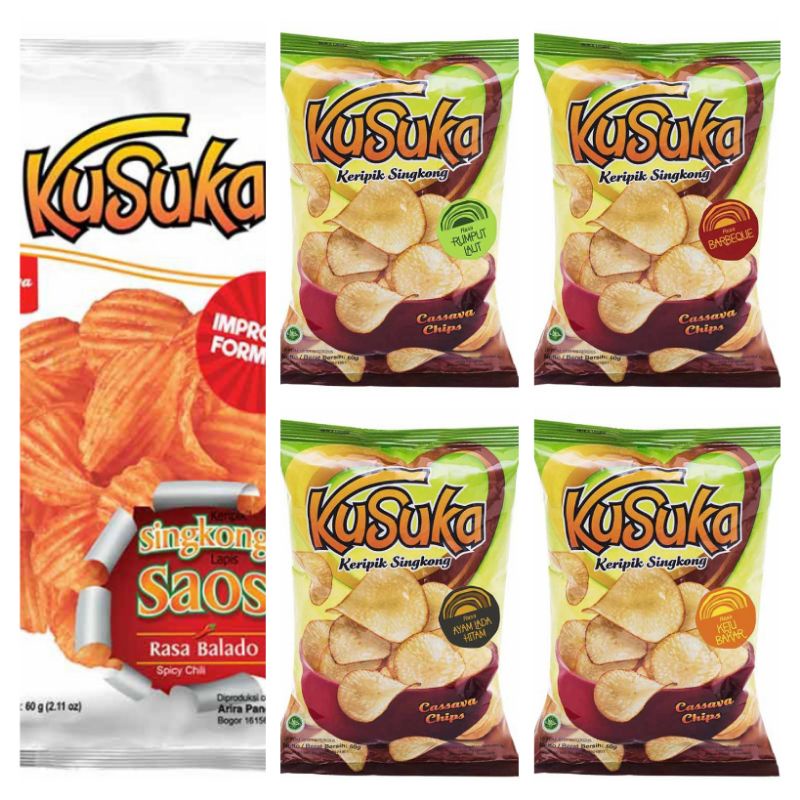 Jual Kusuka Keripik Singkong Lapis Saos Glazzed Cassava Chips Keju ...