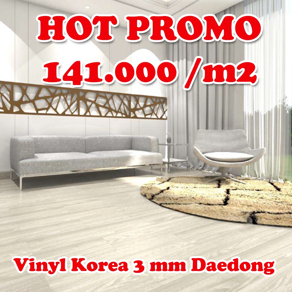 Jual Vinyl Korea Daedong 3mm / Lantai Kayu Vinyl / Vinyl Korea Termurah ...
