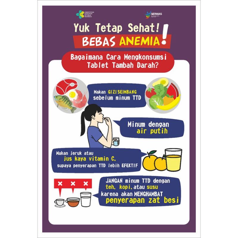 Jual Poster Bebas Anemia | Shopee Indonesia