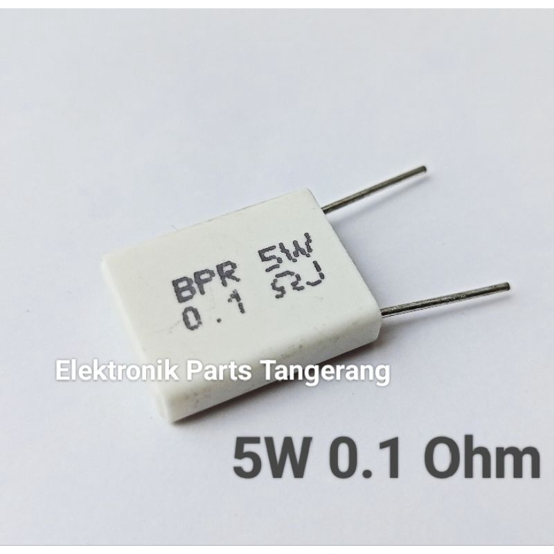 Jual RESISTOR BPR 5 WATT 0.1 OHM RESISTOR BPR 5W 0.1 OHM RESISTOR BPR 0.1OHM 5WATT RESISTOR ...
