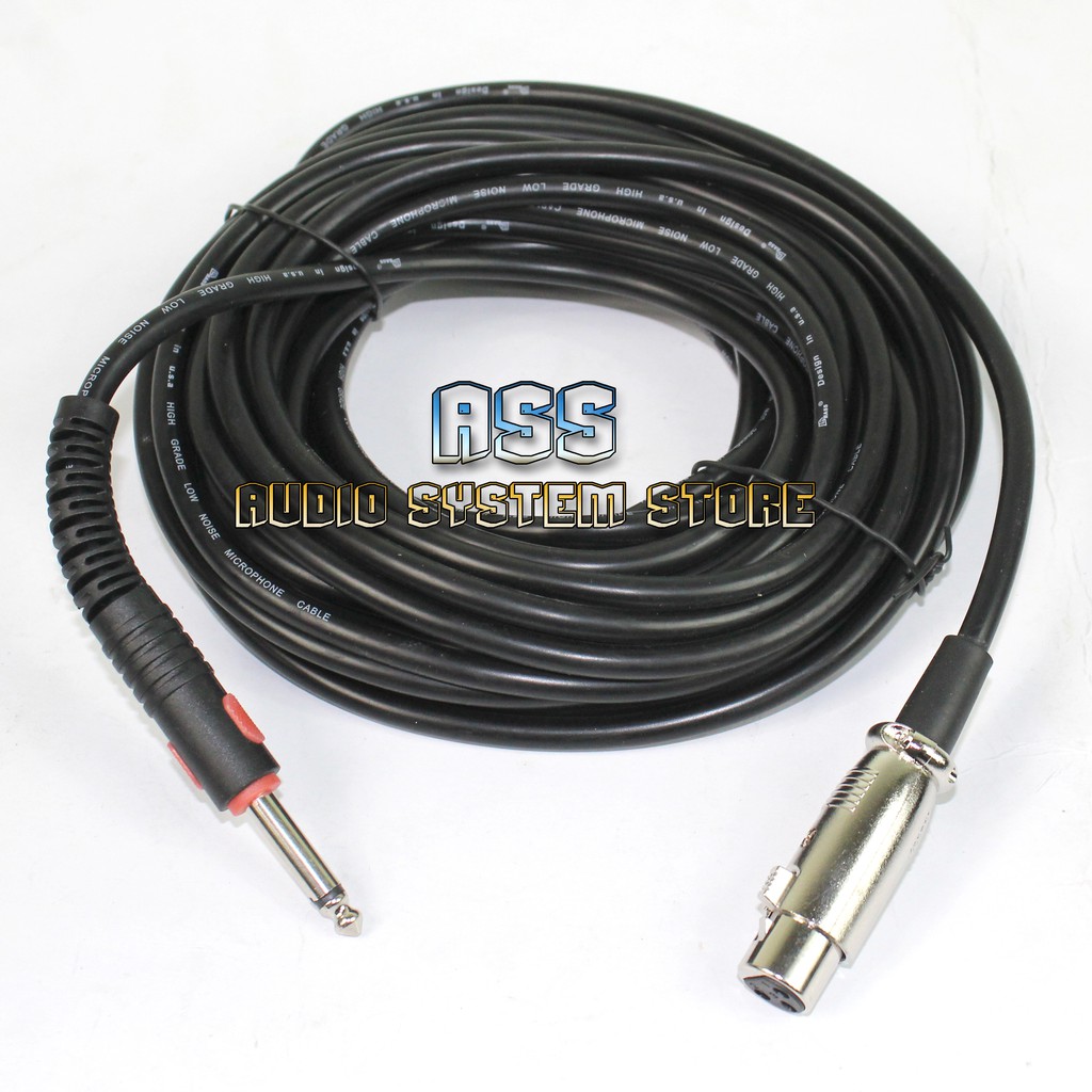 Jual Kabel Microphone 5M, 10M, 15M Kabel Audio Akai to Canon / Kabel ...