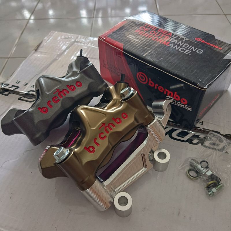 Jual KALIPER BREMBO GP4RX KALIPER BREMBO SET BREKET CNC PNP SHOCK NINJA PIRINGAN 300mm | Shopee ...