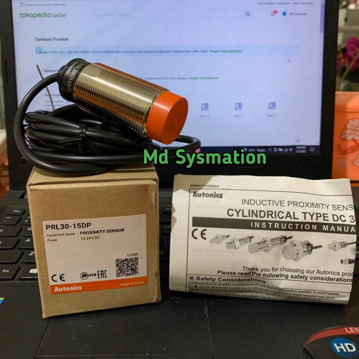 Jual Autonics Prl30 15dp Proximity Sensor Pnp Shopee Indonesia