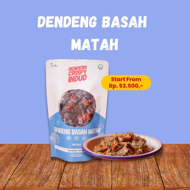 Jual Dendeng Sambal Matah Indud 125 Gram - 250 Gram - 500 Gram | Shopee ...