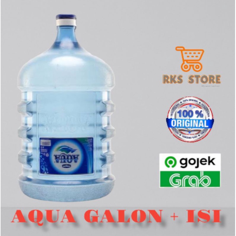 Jual aqua galon + isi 19liter DEPOK | Shopee Indonesia