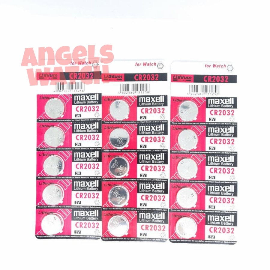 Jual baterai maxell 2032 lithium original CR 2032 baterai | Shopee ...