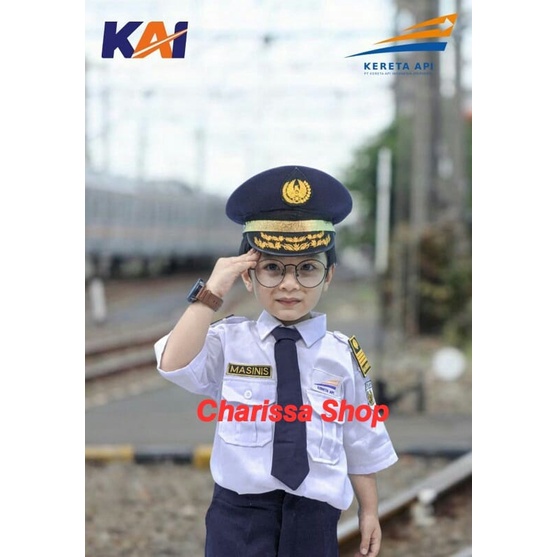 Jual Baju Masinis Anak Profesi Masinis Seragam Kereta Api Kostum ...