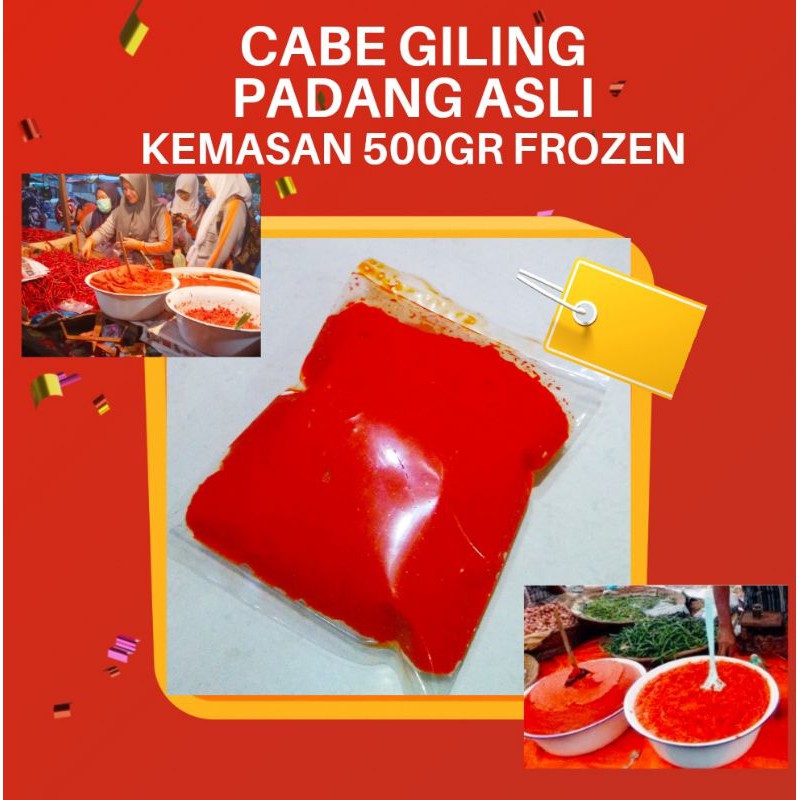 Jual Cabe Merah Giling Halus Basah untuk Masakan Padang 500 gr | Shopee ...