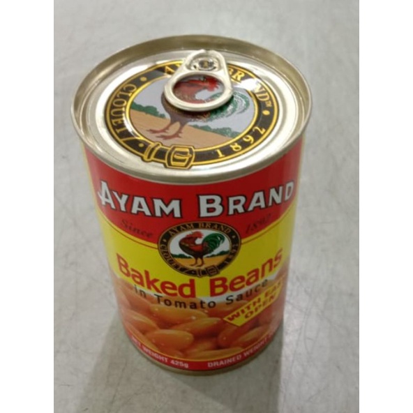 Jual Kacang Fasulia / Ayam Brand Baked Beans in Tomato Sauce 425gram ...
