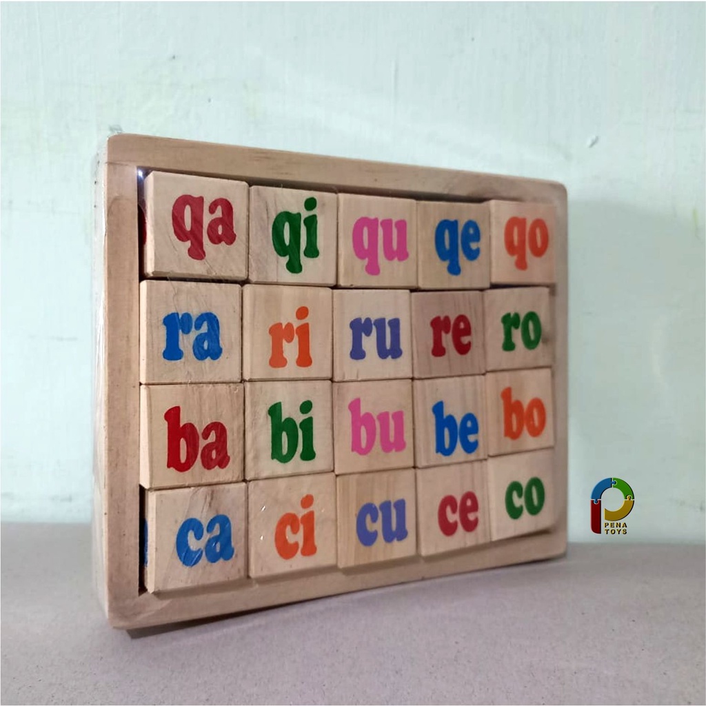 Jual Balok Suku Kata - Mainan Edukasi Anak - Mainan Kayu Pintar ...