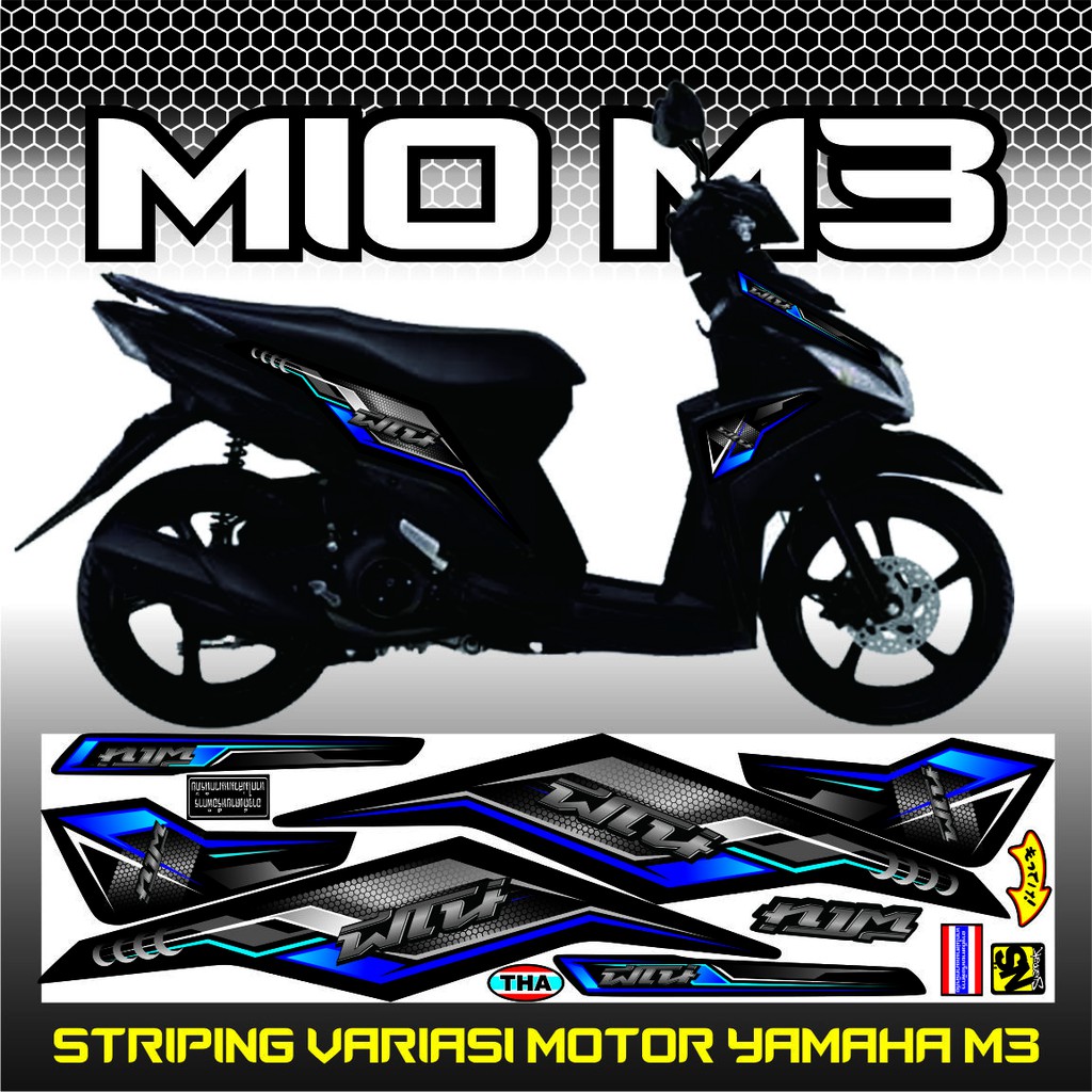 Jual STICKER VARIASI STRIPING MIO M3 MIO STILE Z STRIPING | Shopee ...