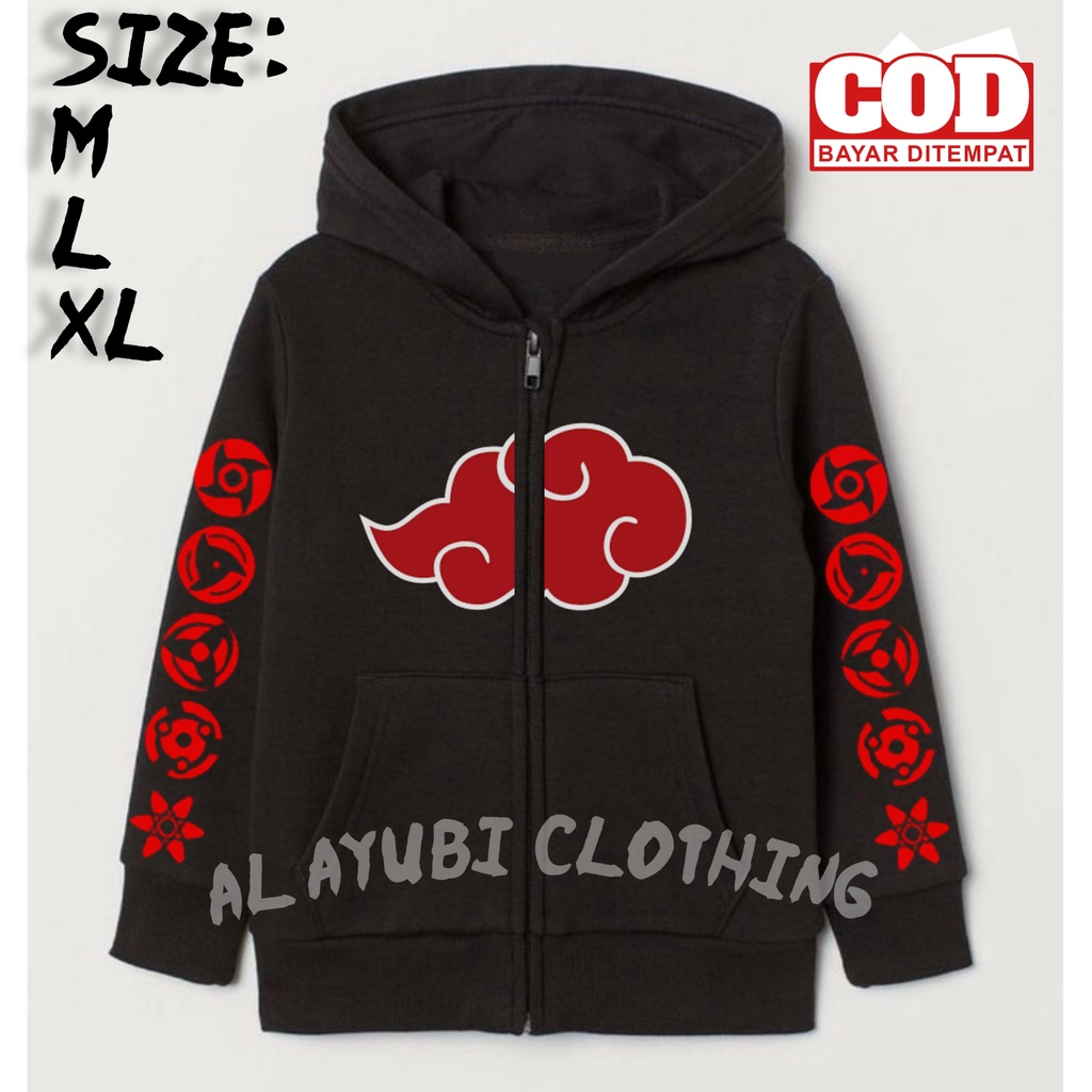 Jual Hoodie Zipper Anak-Anak Anime Akatsuki Jaket Hoodie Anak Akatsuki ...