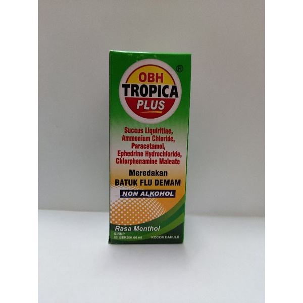 Jual OBH TROPICA PLUS MENTHOL 60 ML | Shopee Indonesia