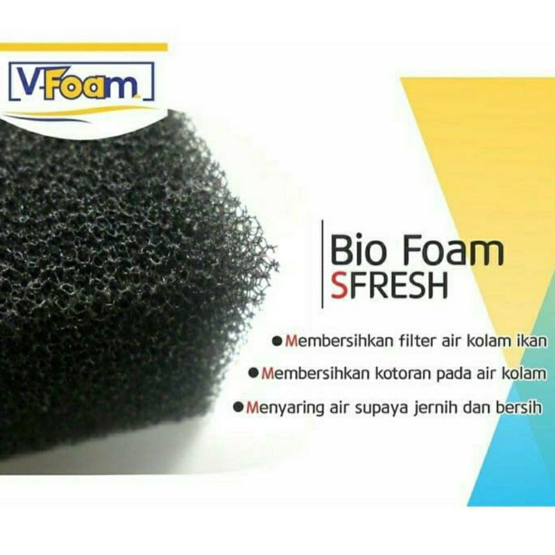 Jual Kapas Busa Bio Foam Biofoam Filter Aquarium Aquascape uk 10x25x5 ...