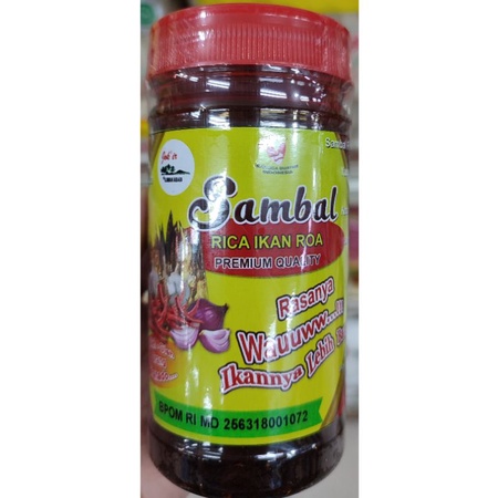 Jual SAMBAL IKAN ROA/RICA ROA/225g/KHAS MANADO/OLE OLE MANADO | Shopee ...