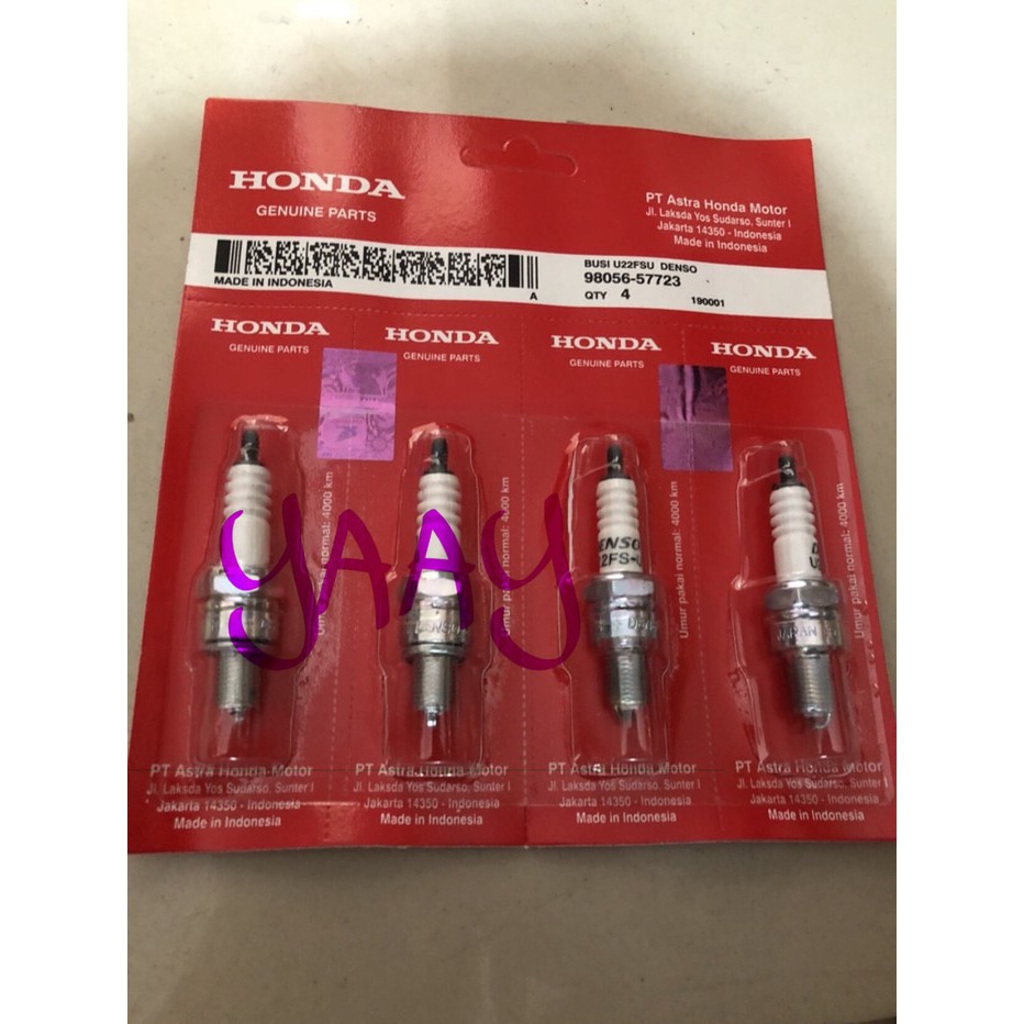 Jual Busi U22 Denso Motor Honda Grand Supra Fit Mio Lama J Soul GT M3 ...