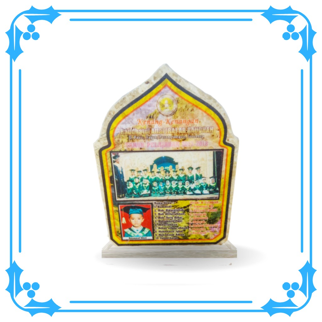 Jual Cinderamata vandel marmer kenang kenangan sekolah TK,KB,PAUD,RA ...