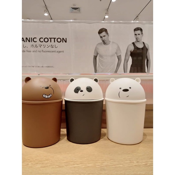Jual Miniso We Bare Bears Waste Bin | Shopee Indonesia