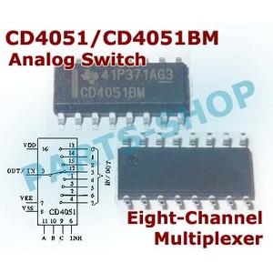Jual SMD CD4051BM CMOS CD4051 Eight Channel Multiplexer Analog Switch 4051 | Shopee Indonesia