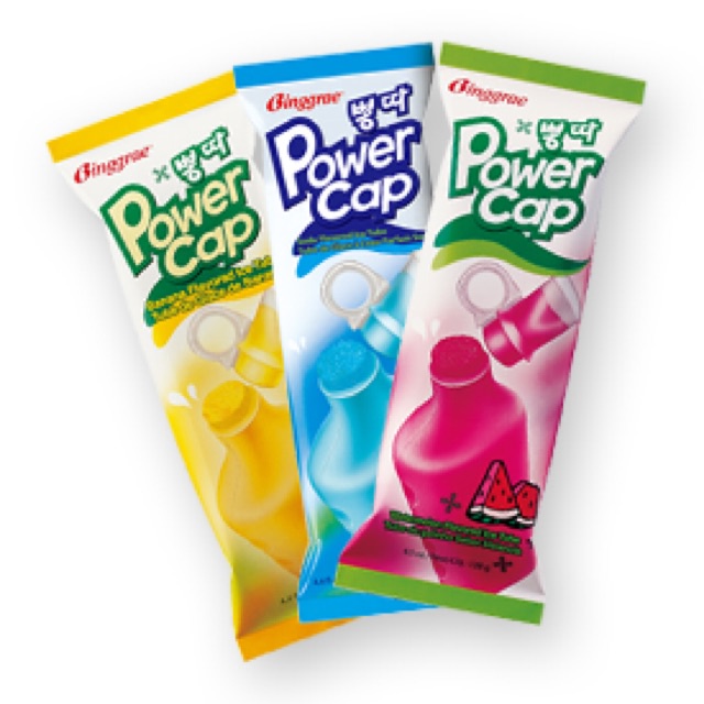 Jual BINGGRAE POWER CAP ICE CREAM IMPORT KOREA SODA/BANANA/STROBERI ...