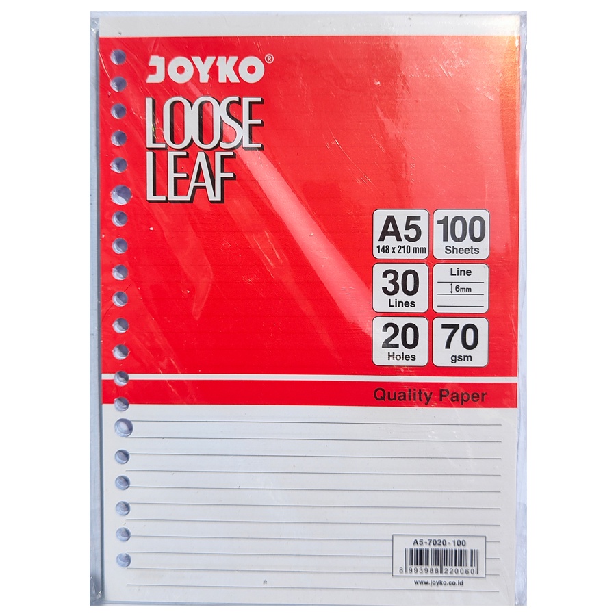 Jual Loose Leaf Isi Kertas File Binder Joyko | Shopee Indonesia