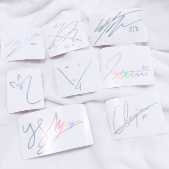 Jual Stray Kids Signature Tanda Tangan Hologram Sticker | Shopee Indonesia