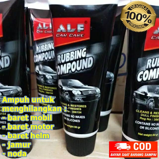 Jual kompon original penghilang baret body mobil motor warna hitam ...