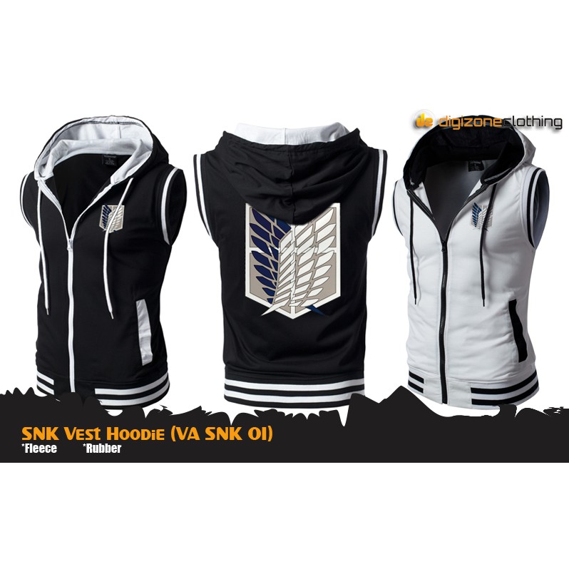 Jual Rompi Vest Hoodie Anime Shingeki No Kyojin Attack on Titan - VA ...