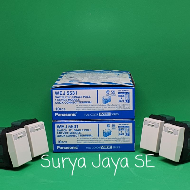 Jual Mata Saklar Panasonic Wide Series WEJ 5531 | Shopee Indonesia