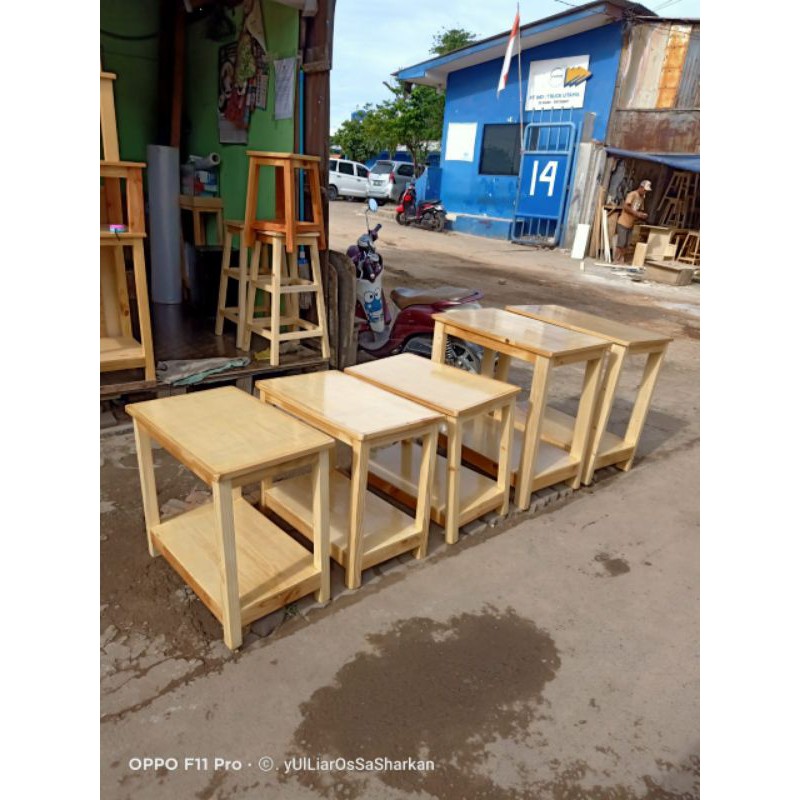 Jual meja susun dua jatibelanda/P80CM x L40cm x T60cm | Shopee Indonesia