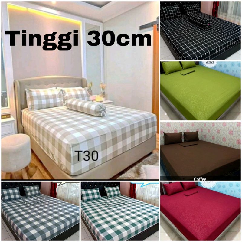 Jual SPREI TINGGI 30CM UKURAN 160/180 HALUS MURAH | Shopee Indonesia