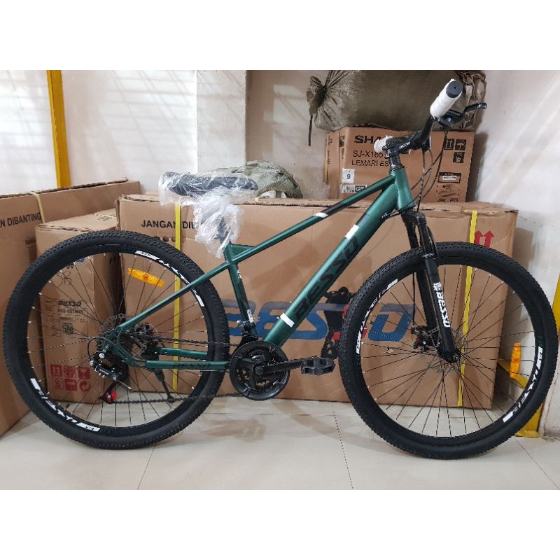 Jual Sepeda MTB 27.5 inch BESSO ( warna Hijau Army / Green Army ...