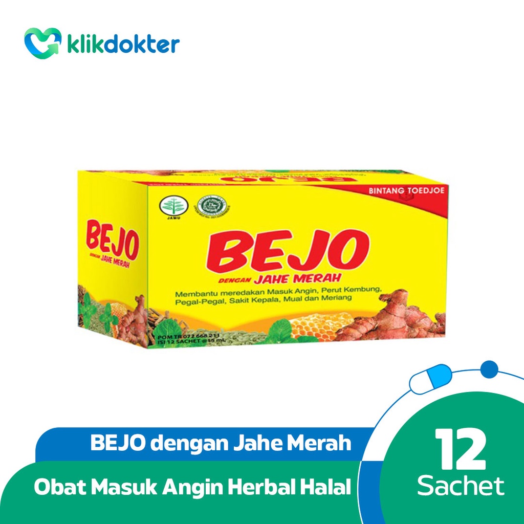 Jual BEJO Jahe Merah 12x15ml | Shopee Indonesia