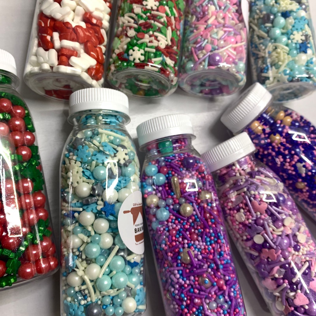 Jual SPRINKLES 100 GR /SPRINKLE WARNA WARNI/SPRINKLES MODEL LENGKAP ...